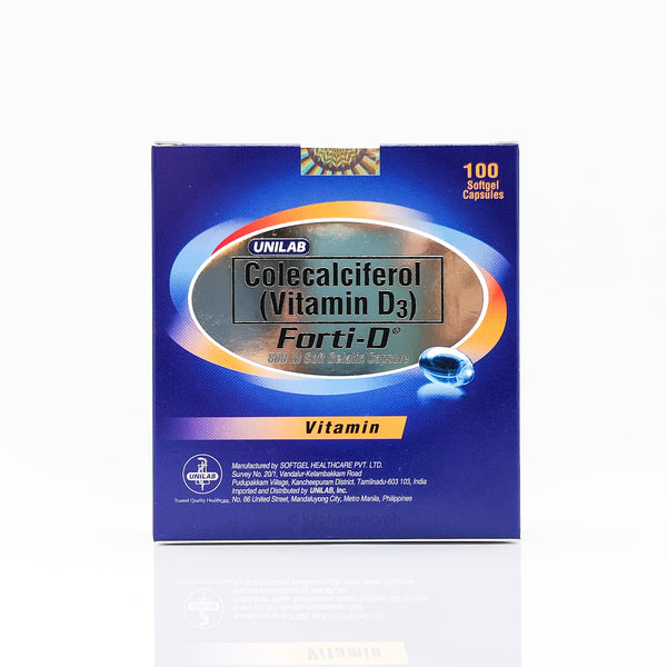FORTI-D Colecalciferol (Vit. D3) 800IU SoftGel Capsule 1's price in the ...